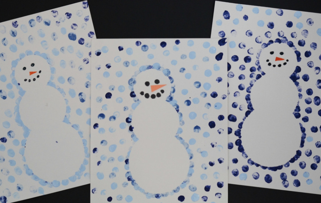 NEO Parent Crafting with Kids: Fingerprint Snowman