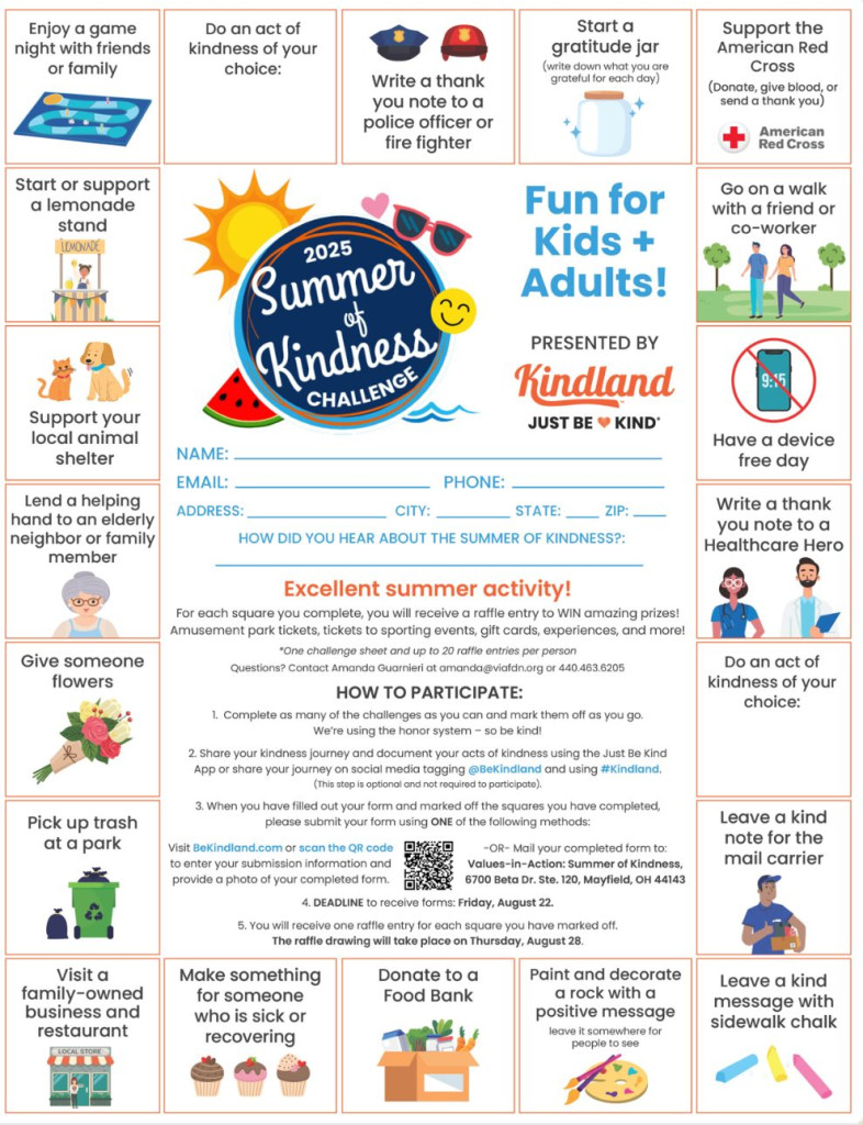 2025 Summer of Kindness Challenge